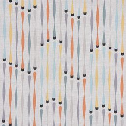 OTTO Stoff Dekostoffgeometrisch Stäbchen beige blau gelb orange grau 138cm, beige|blau|gelb|grau|orange