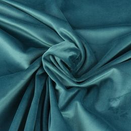 OTTO Stoff Samtstoff Dekostoff Italian Velvet Samt blau 1,45cm