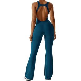 FIDDY Jumpsuit Damen Sport Jumpsuit Elegant Hosenanzug Ärmellos Einteiler