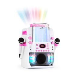 Auna Kara Liquida BT Karaoke-Anlage Lichtshow Wasserfontäne Bluetooth Pink
