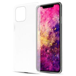 Cadorabo Handyhülle für Apple iPhone 12 / 12 PRO Hülle Apple iPhone 12 / 12 PRO, Hülle TPU Silikon Handy Schutzhülle Ultra Slim, weiß