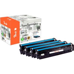 Peach HP 205 A 4 Toner (bk, c/m/y) ersetzt HP No. 205A, CF530A, CF531A, CF532A, CF533A f&uuml;r z.B. HP Color LaserJet Pro MFP M 180 fndw (wiederaufbereitet)