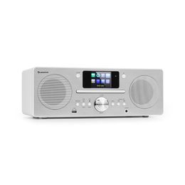 Auna Harvard Kompaktanlage Internet-/DAB+ und UKW-Radio CD-Player Bluetooth Weiß