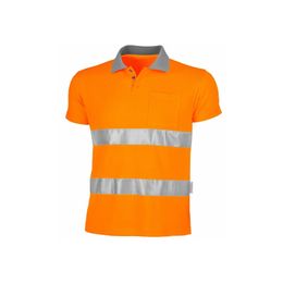 Qualitex HIGH QUALITY WORKWEAR Polo-Shirt signal warnorange Damen: 48 Herren: XL