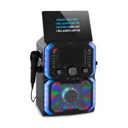 Auna Rockstar Plus Karaoke-Anlage Karaokemaschine BT USP CD LED-Show RCA