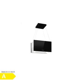 Klarstein Kronleuchter L Inselabzugshaube 60cm Abluft: 590m&sup3;/h LED Touch Glas Schwarz