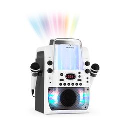 Auna Kara Liquida BT Karaoke-Anlage Lichtshow Wasserfontäne Bluetooth Grau