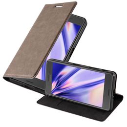 Cadorabo Handyhülle für Sony Xperia X PERFORMANCE Hülle Sony Xperia X PERFORMANCE, Hülle Schutzhülle mit Standfunktion, Magnetverschluss und Kartenfac