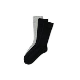 Tchibo 3 Paar Socken - Schwarz/Meliert - Gr.: 41-43