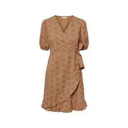 Tchibo Kleid mit Lochstickerei - Terrakotta - Gr.: 46