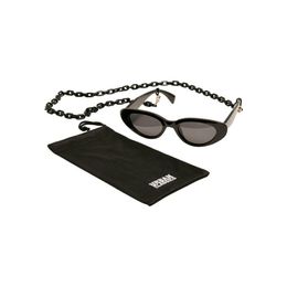 Urban Classics Sonnenbrille Urban Classics Unisex Sunglasses Puerto Rico With Chain, schwarz