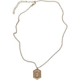 Urban Classics Halsreif Unisex Letter Basic Necklace, goldfarben