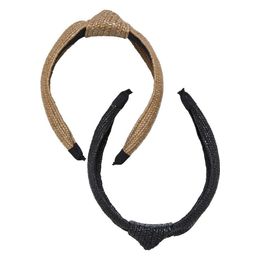 Urban Classics Loop Urban Classics Unisex Braid Bast Headband 2-Pack, (1-St), beige|schwarz