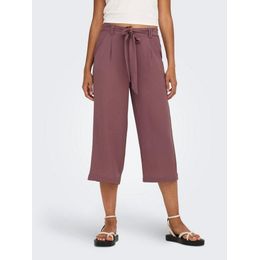 Only Palazzohose ONLWINNER PALAZZO CULOTTE PANT NOOS PTM in uni oder gestreiftem Design, braun