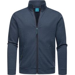 Ragwear Kapuzensweatjacke Miet coole Herren Basic Sweatjacke, blau