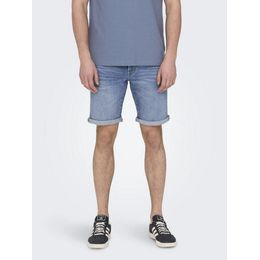 Only & Sons ONLY & SONS Shorts ONSPLY MBD 8772 TAI DNM SHORTS NOOS, blau