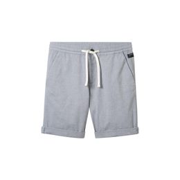 Tom Tailor Denim Herren Shorts mit recycelter Baumwolle, blau, Uni, Gr. XL
