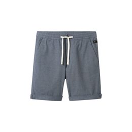 Tom Tailor Denim Herren Shorts mit recycelter Baumwolle, blau, Uni, Gr. XL