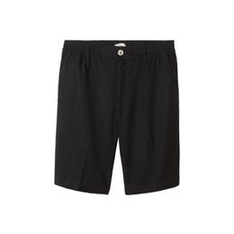 Tom Tailor Denim Herren Regular Shorts, schwarz, Uni, Gr. XL