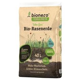 bionero Bio Rasenerde sattes Grün 40 L torffrei