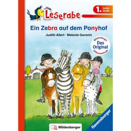 RAVENSBURGER VERLAG Ein Zebra auf dem Ponyhof - Leserabe 1. Klasse - Erstlesebuch für Kinder ab 6 Jahren - Judith Allert, Kartoniert (TB)