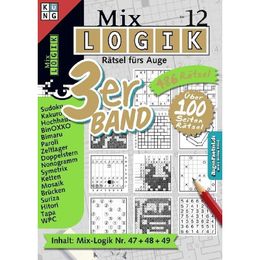 Mix Logik 3er-Band. Nr.12.Nr.12 - Conceptis Puzzles, Kartoniert (TB)