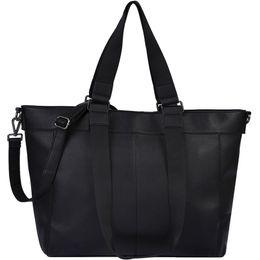 FREDsBRUDER Shopper, Reißverschluss, Leder, für Damen, schwarz