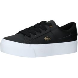 Lacoste Sneaker, Plateau, Leder, für Damen, schwarz, 37