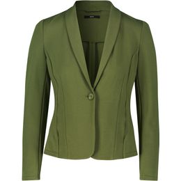 Zero Blazer, Teilungsnähte, V-Ausschnitt, für Damen, grün, 42