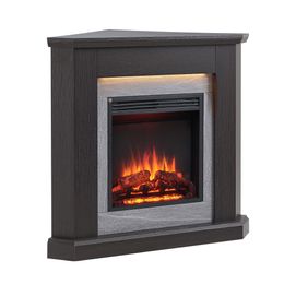 CrownFlame Elektrokamin 'Pegasos' dunkle Eiche 2 kW