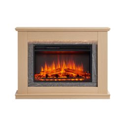 CrownFlame Elektrokamin 'Alexios' hellbraun 2 kW