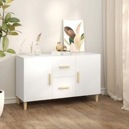 Sideboard, Kommode, Küchenschrank, Beistellschrank, Anrichte für Wohnzimmer Weiß 100x36x60 cm Holzwerkstoff LLLA671144 MAISONCHIC