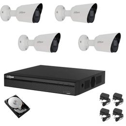 Video überwachung kit 4 kameras infrarot 2 mpx ip cloud hd 1 tb - Dahua