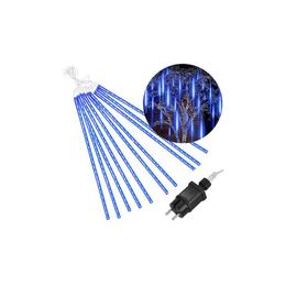 Springos - LED-Lichterkette mit Falleffekt Gesamtlänge 6 m 10 Stäbe 480 LEDs Blau