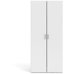 ebuy24 - Spell Kleiderschrank 2 Türen weiß. - Weiß