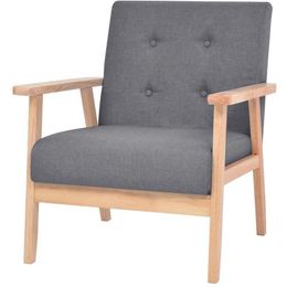 MAISONCHIC Sessel,Relaxsessel,eleganter Stuhl Dunkelgrau Stoff -81656 - Grau