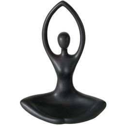 Boltze Gruppe - Teelichthalter yoga, aus Porzellan, 30 cm