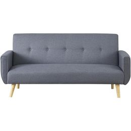 Skandinavisches Sofa, 3-Sitzer, grau, umwandelbar malmo