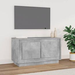 Moderne TV-Möbel, TV-Lowboard TV-Schrank für das Wohnzimmer Betongrau 80x35x45 cm Holzwerkstoff -FV85594 - Grau