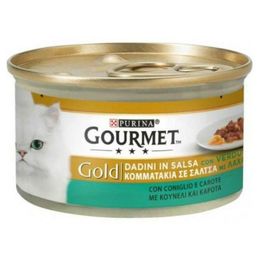 Gourmet Gold Cubes in Kaninchen- und Karottensauce Purina 85 Gramm