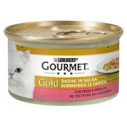 Gourmet Gold Chunks in Forellensauce und Purina -Gemüse 85 Gramm
