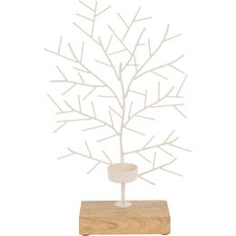 Teelichthalter Baum, Metall, 32 x 22 cm