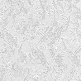 Erismann - Tapete Kollektion Auswahl 9749-1 Papiertapete Struktur 0.53 x 10.05 m Weiß Wohnzimmer Flur Büro Küche Wohnräume - Weiß
