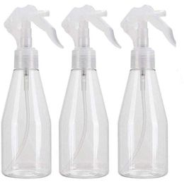 3 Pack Transparent Sprühflasche 200ml Leere Sprühflasche Pflanzen Sprüher zur Gartenarbeit Reinigung Pflege