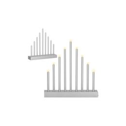 Lichterbogen 9-flammige Schwibbogen led Kerzenleuchter Kerzenbrücke Batteriebetrieben Lichtfarbe Warmweiß Adventsleuchter Kerzenleuchter Akzent