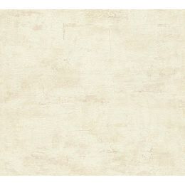 Stein Kacheln Tapete Profhome 306681 Vliestapete strukturiert in Steinoptik matt beige braun 5,33 m2 - beige