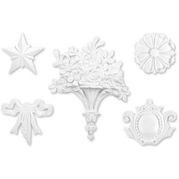 1 Ornament - Stuck aus pu, stoßfest & hart - Dekoration GRAND DECOR große Auswahl: A613 - Konsole