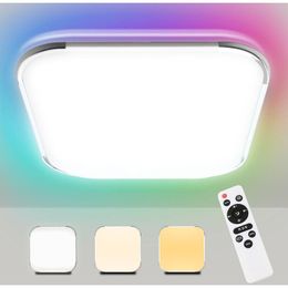 VINGO - 24w led Deckenleuchte Lampe Deckenlampe led Panel Büro weiß rgb Dimmbar