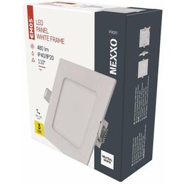 EMOS - led Panel 7 w, quadratische 480 lm Einbauleuchte, Deckenleuchte in Weiß, extra flach, neutralweiß 4000 k, inkl. LED-Treiber, ZD2125