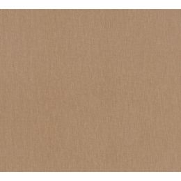 A.S. Création Metallic Tapete in Kupfer Braun | Magnetische Wandtapete selbstklebend als Tapetenpaneel | Vinyl Magnettapete als Panel ideal für Küche und Büro